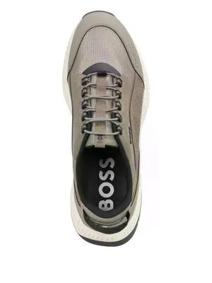 BOSS Ttnm Evo Trainers With Suede Trims - Neutrals