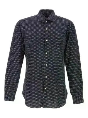 BARBA NAPOLI Patterned Cotton Shirt