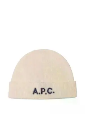 A.p.c. Logo-Jacquard Hat Neutrals