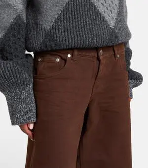Stella McCartney Low-rise Wide-leg Jeans In Wash - Brown