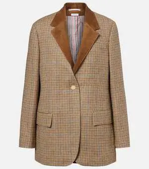 Thom Browne Gunclub Houndstooth Wool Blazer