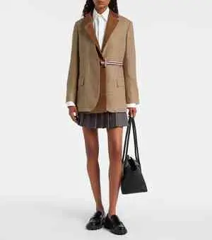 Thom Browne Gunclub Houndstooth Wool Blazer