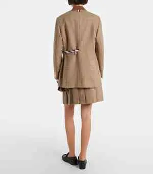 Thom Browne Gunclub Houndstooth Wool Blazer