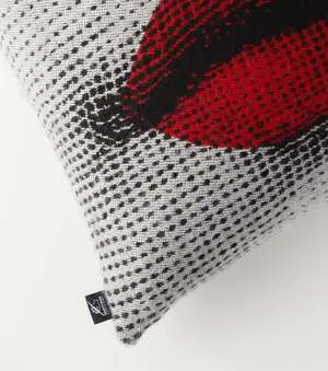 FORNASETTI Kiss Jacquard Cushion
