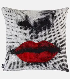 FORNASETTI Kiss Jacquard Cushion