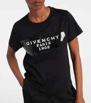 Givenchy Distressed Printed Cotton Jersey T-shirt