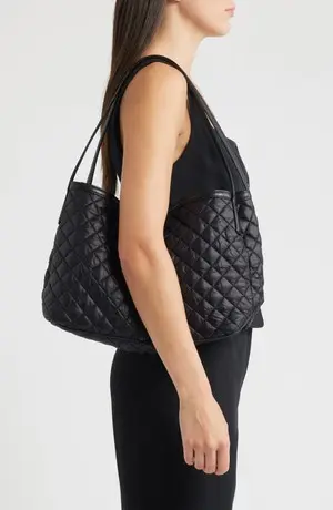 Mz Wallace Astor Quilted Slouchy Tote