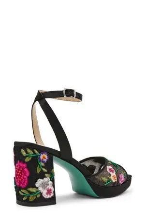 Betsey Johnson Kenni Ankle Strap Platform Sandal