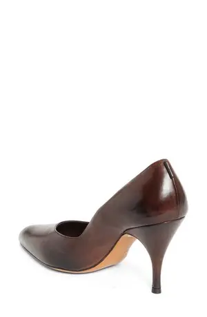 Miu Miu Waxed Calfskin Pointy Toe Pump