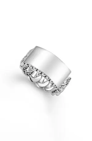 Lagos Anthem Engravable Ring - Silver