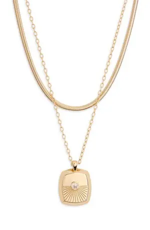 Ettika Keepsake Pendant Layered Necklace