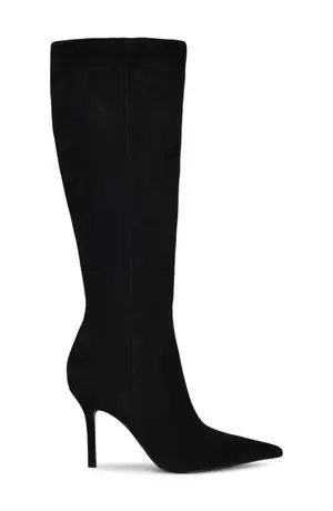 Nine West Pointed Toe Knee High Boots - Black 001