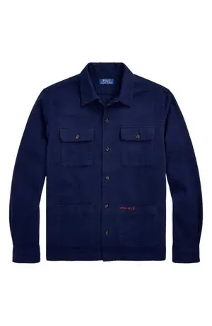 Polo Ralph Lauren Brushed Flannel Button-up Shirt Jacket