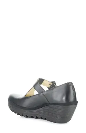 Fly London Yald Wedge Mary Jane Pump - 000 Black