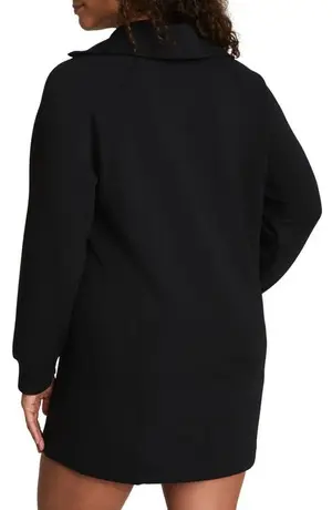 Spanx Airessentials Half-zip Mini Dress - Very Black