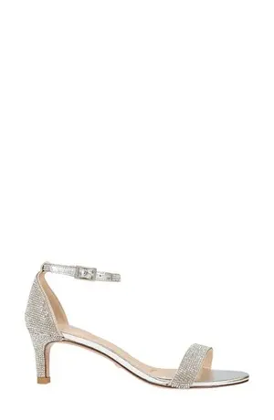 Pelle Moda Uciel Ankle Strap Sandal - Silver