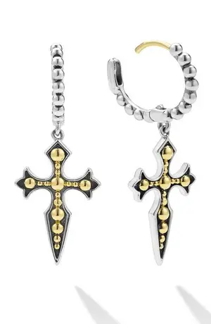 Lagos Anthem Single Cross Drop Earring