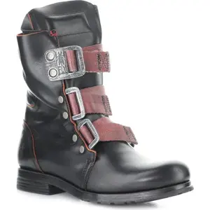 Fly London Stif Military Boot 030 Black/red