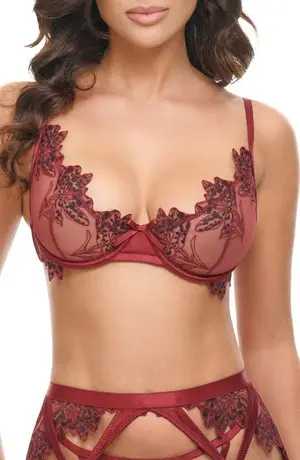 OH LA LA CHERI Nina Underwire Bra - Fluid Feline Syrah