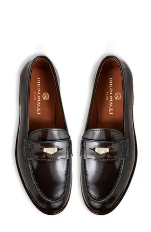 Bruno Magli Lola Penny Loafer - Dark Brown