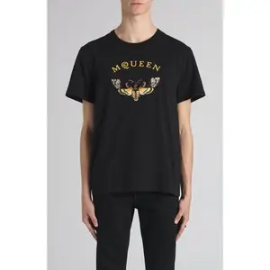 Alexander McQueen Logo Embroidered T-shirt