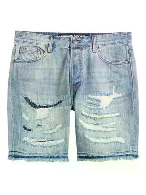 BILLIONAIRE BOYS CLUB Distressed Denim Shorts