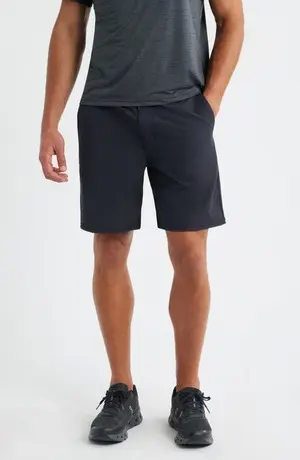 FLORENCE All-purpose Stretch Nylon Hybrid Shorts - Black