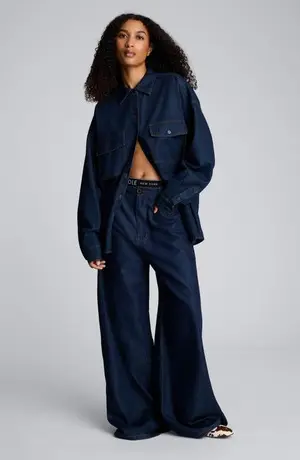 KENNETH COLE Oversized Denim Shirt