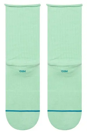 Stance Rolled Quarter Crew Socks - Jade