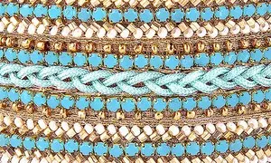 Deepa Gurnani Manny Beaded Bracelet - Turquoise