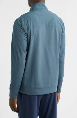 Zella Quarter Zip Pullover - Blue Slate
