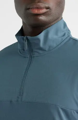Zella Quarter Zip Pullover - Blue Slate