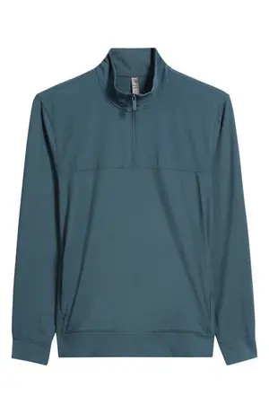 Zella Quarter Zip Pullover - Blue Slate
