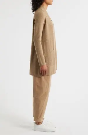 Eileen Fisher Wool Raglan Sleeve Cardigan