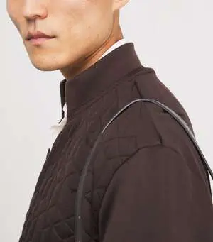 BRETT JOHNSON Cotton-silk Quilted Bomber Jacket