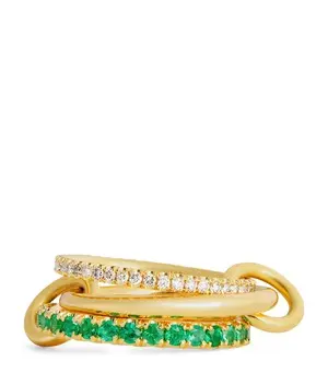 SPINELLI KILCOLLIN Yellow Emerald, And Diamond Norah Ring - Gold