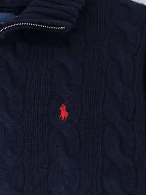 Polo Ralph Lauren Cotton Half-zip Jumper With Embroidered Pony Logo