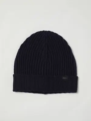 FAY Ribbed Hat - Blue