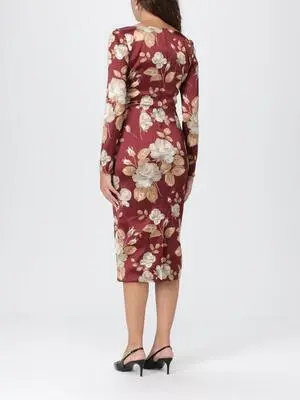 Dolce & Gabbana Floral Print Midi Dress - Red