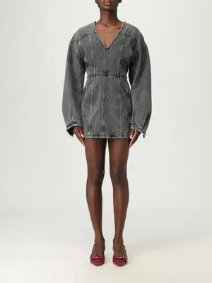 HAIKURE Denim Mini Dress - Grey
