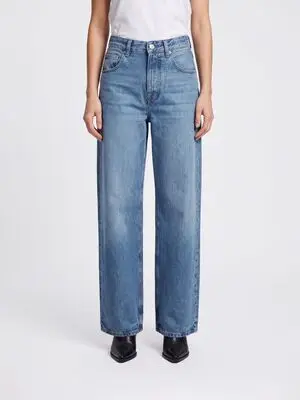 Jacquemus Le Denîmes High-waisted Wide-leg Jeans - Blue