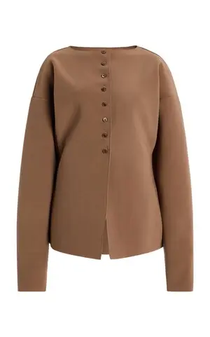 BIRROT Lay3 Crepe Cardigan Brown