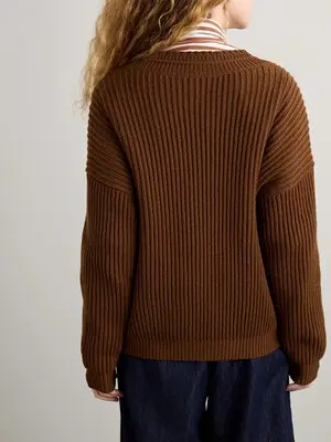 TWP Ribbed Cashmere Cardigan