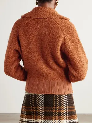 Patou Wool-blend Bouclé Cardigan