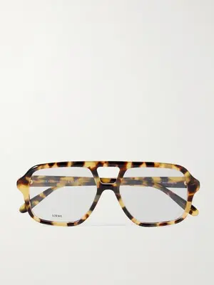 Loewe Aviator-style Tortoiseshell Acetate Optical Glasses
