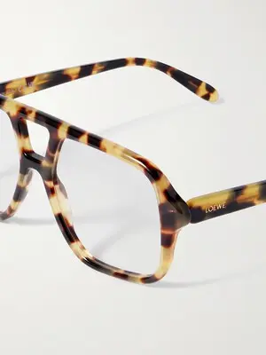 Loewe Aviator-style Tortoiseshell Acetate Optical Glasses