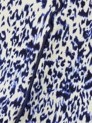 Proenza Schouler White Label Audrey Ruffled Cheetah-print Jersey Turtleneck Top
