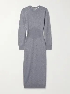 Givenchy Paneled Cashmere Midi Dress