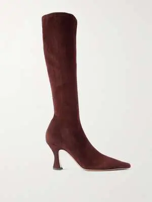 NEOUS Ran Suede Knee Boots - Chocolate