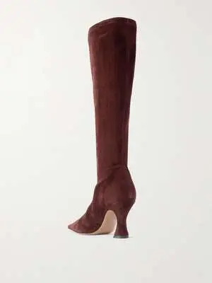 NEOUS Ran Suede Knee Boots - Chocolate